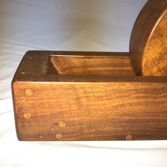 Kitchen | Vintage Handmade Wooden Herb Grinder Roller Mill | Poshmark